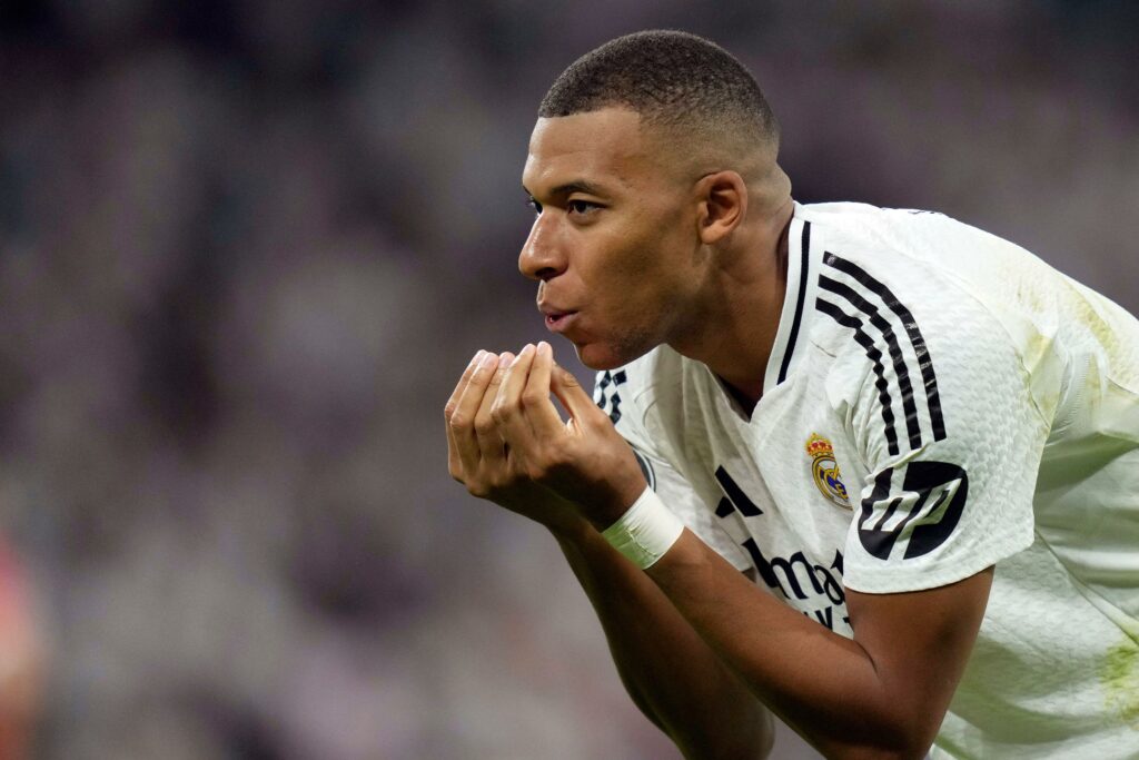 Kylian Mbappé Scores His First Champions League Goal for Real Madrid ...